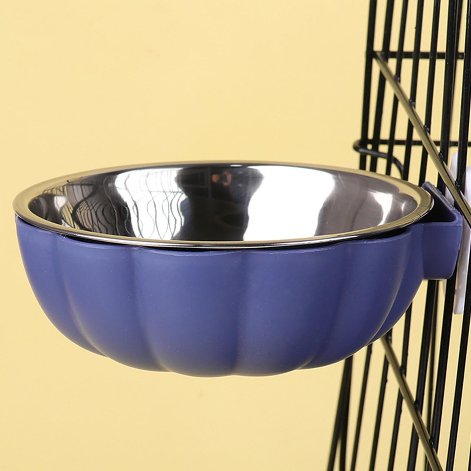 Pet Feeding Bowl Hanging Dog Bowl Removable Stainless Steel Kennel Bowl ...