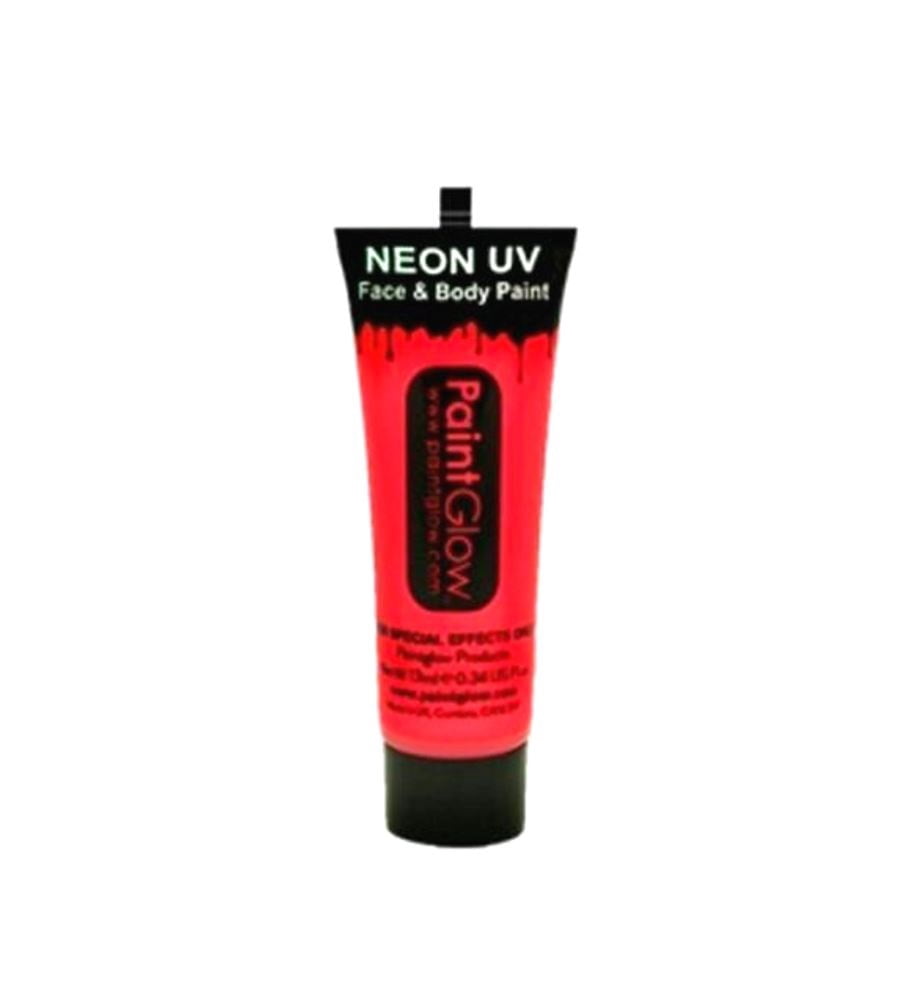 Paint Glow Red UV Face & Body Paint Make Up Neon Bright Festival Rave ...