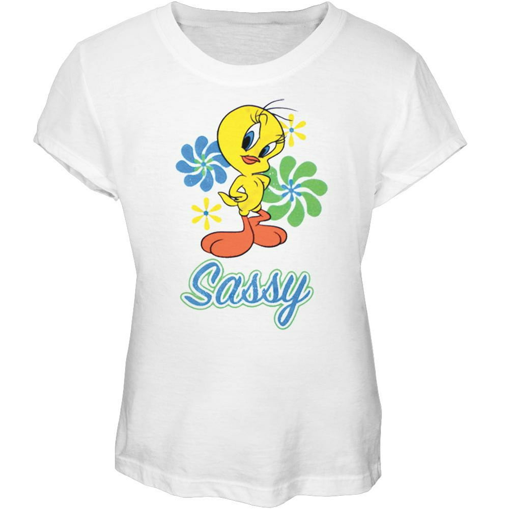Looney Tunes - Looney Tunes - Tweety Sassy Girls Youth T-Shirt - X ...