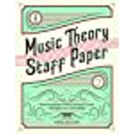 Music Theory Staff Paper: Manuscript Paper with Keyboard Layout and ...