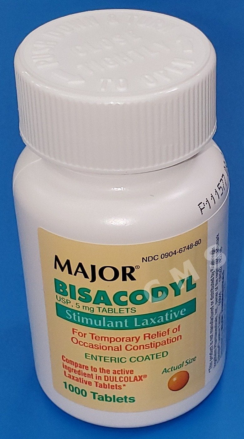 Major Laxative Bisacodyl Enteric coated Compare to Dulcolax 1000ct,3 ...