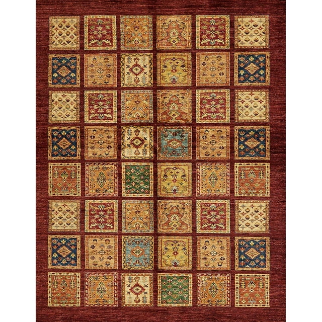 Ahgly Company Indoor Rectangle Abstract Orange Abstract Area Rugs, 2' x ...