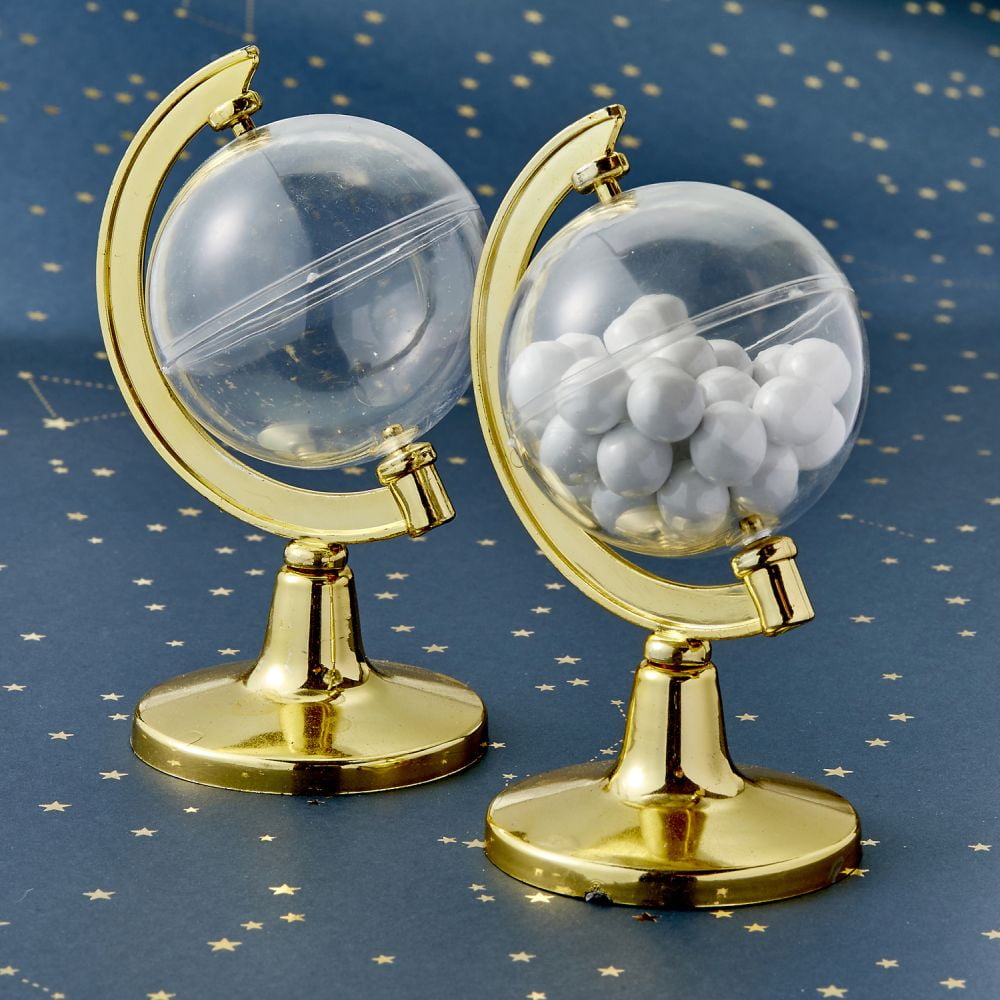 Gold mini globe candy container 100 pack - Walmart.com