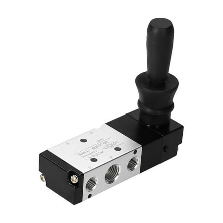 Pneumatic 1/4'' Pt 5 Way 3 Position Air Hand Lever Operated Valve ...
