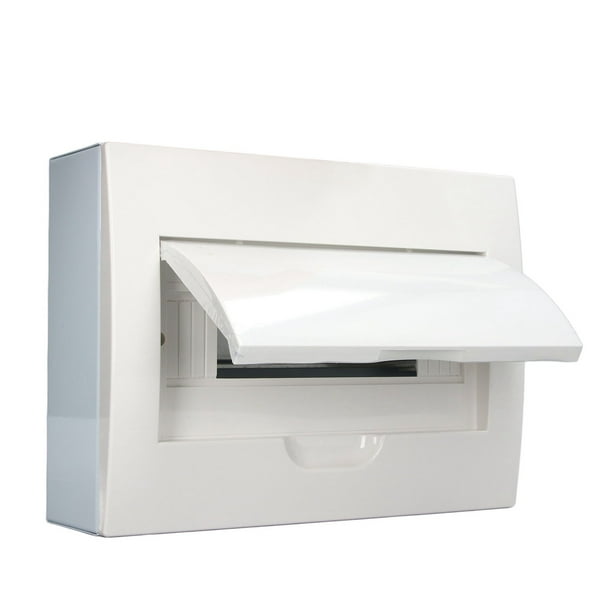 Distribution Protection Box,12 Way Power Distribution Surface Mount Distribution Box DIN Rail ...