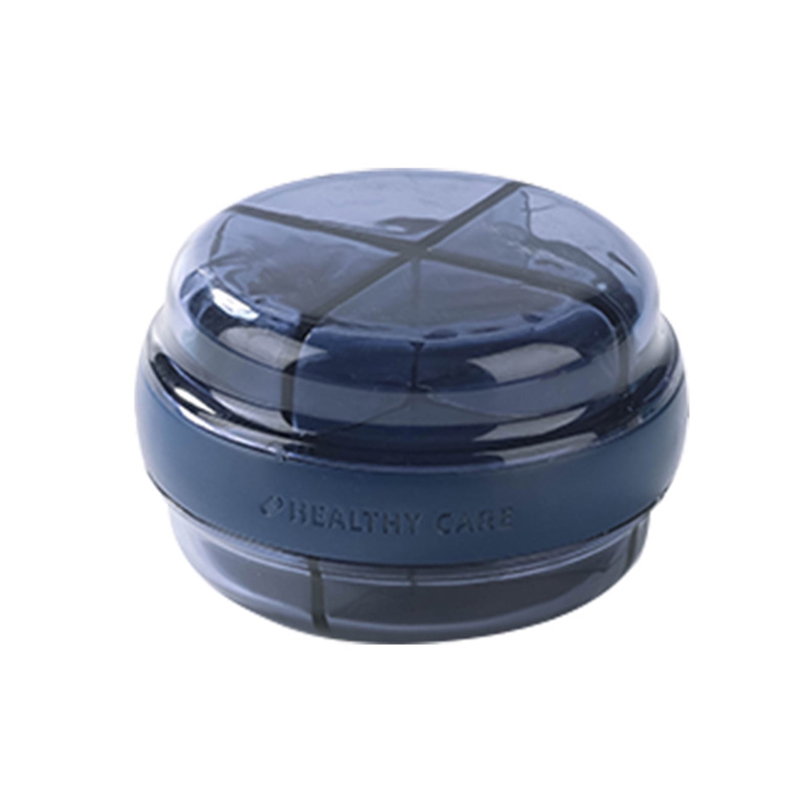 Farfi Pill Dispenser Sealing Lid Double-Layer Round Plastic Box ...