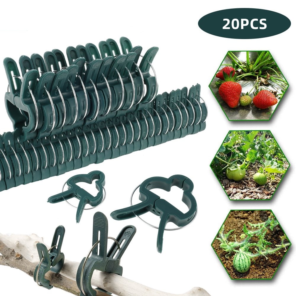 LEERUI Plant Support Clips, Flower and Vine Clips, Garden Tomato Plant ...