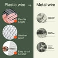 MAPORCH, Plastic Chicken Wire Fencing, White, 500gsm ABS Plastic ...