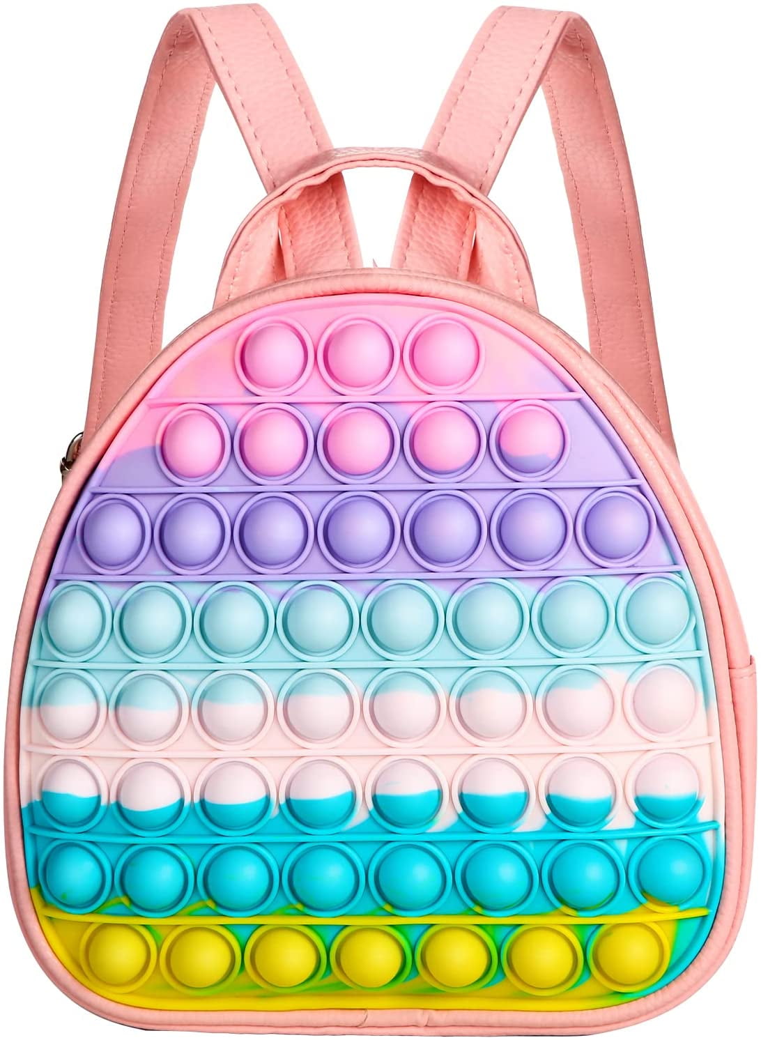 SCIONE Pop Backpack Purse for Girls,Pop Shoudler Bag Kids Fidget Mini ...