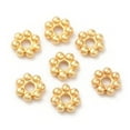 304 Stainless Steel Spacer Beads Flower Granulated Beads Real 18K ...