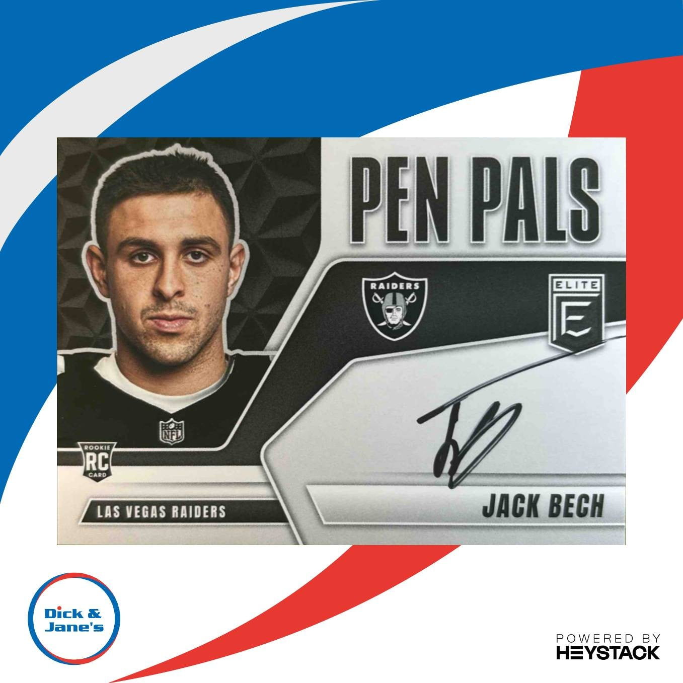 2025 Donruss Elite Jack Bech Pen Pals (Horizontal) PP-JBE Auto Las ...