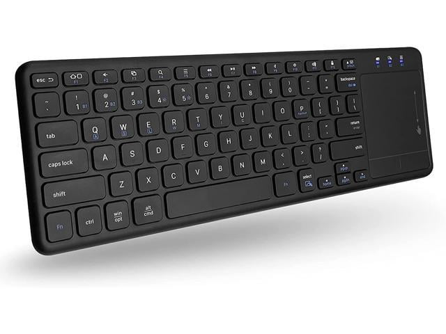 Wireless Keyboard with Touchpad, Bluetooth and 2.4G Wireless TV ...