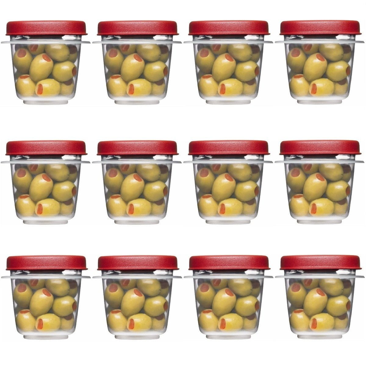 Rubbermaid Easy Find Lids Square 1/2-cup Food Storage Container (Pack ...