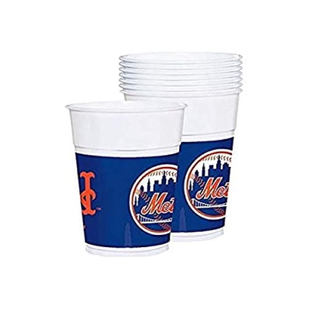 amscan New York Mets Major League Baseball Collection Plastic Party ...