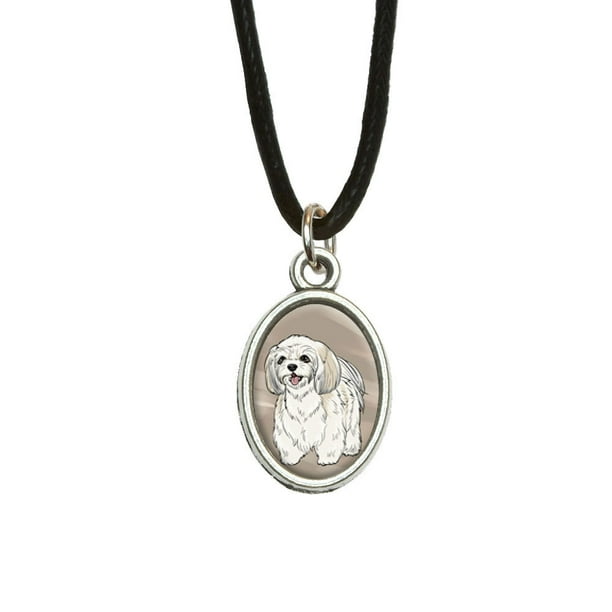 Shih Tzu - Pet Dog Oval Charm Pendant - Walmart.com