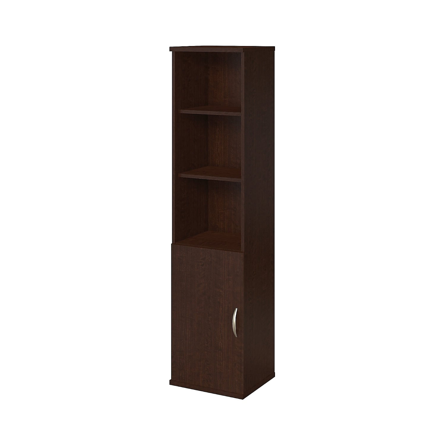 Bush Series C Elite Mocha Cherry 18W 5 Shelf Bookcase with Doors ...