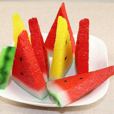 Artificial Fruit Watermelon Slice Creative Decorative Fake Fruit ...