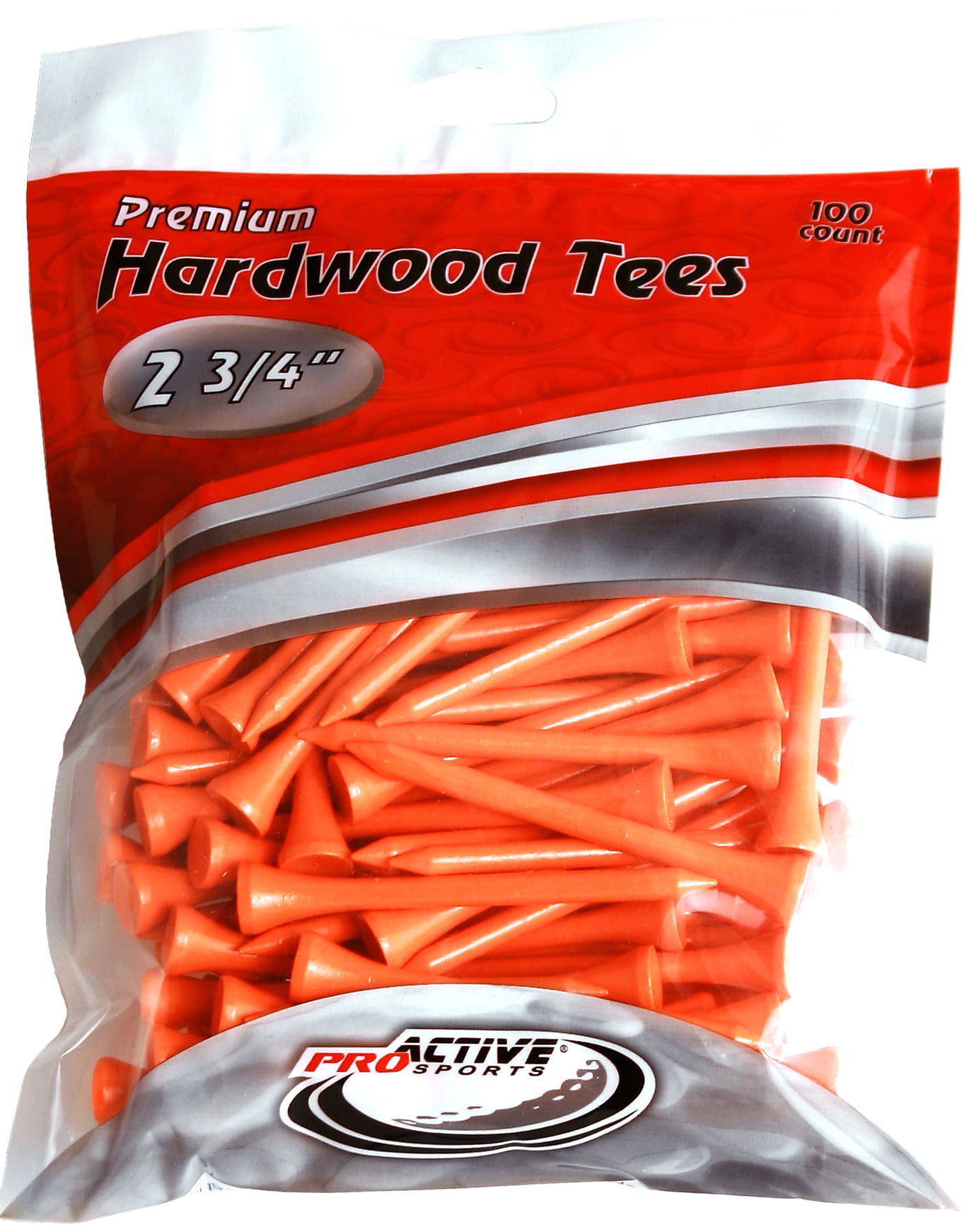 ProActive Sports 2 3/4-Inch Golf Tees 100 Pack (Orange) - Walmart.com