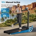 3-In-1 Under Desk Incline Treadmill, Folding Treadmill For Home ...