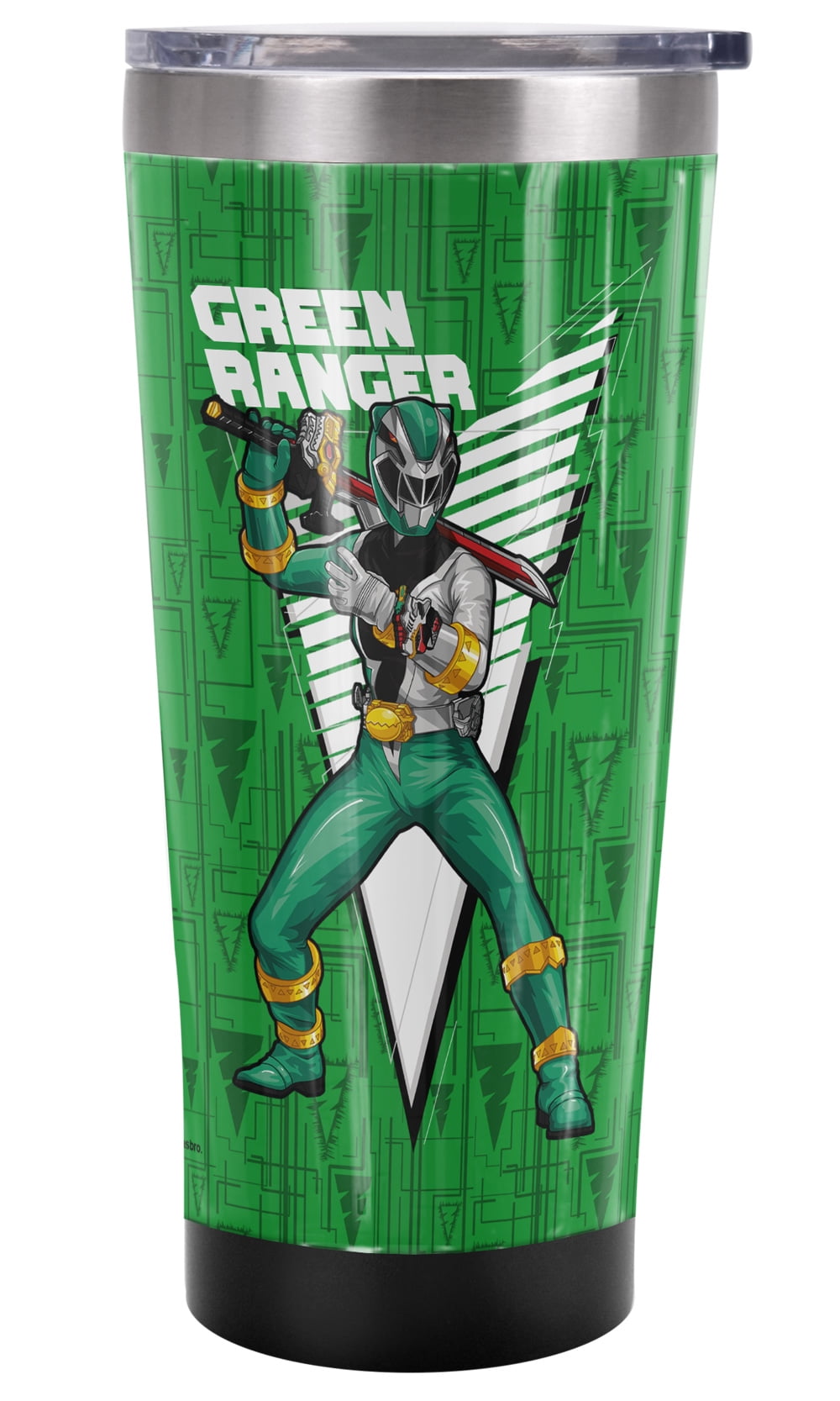 Power Rangers: Dino Fury Official Green Ranger Character 20 oz Travel ...