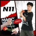 Magicyoyo Pro N11 Red Golden, Aluminum Unresponsive Yoyo for Kids, Adults, Advanced Players with ...