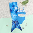PatPat Girls Swimsuits 3Pcs Mermaid Bikinis Set Bathing Suits Mermaid ...