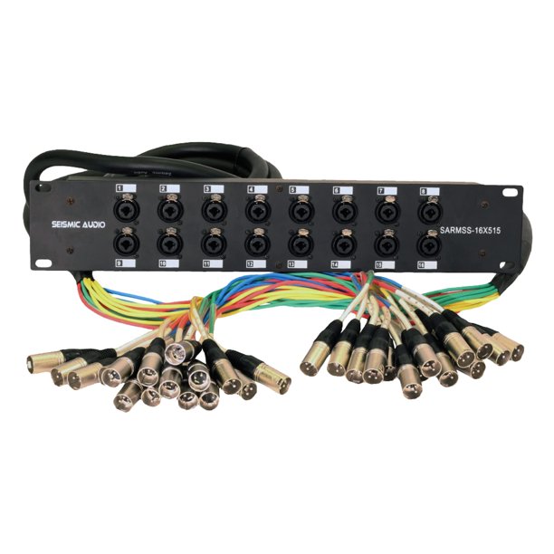Divisor combinado TRS de 16 canales para montaje en rack, Snake Seismic ...