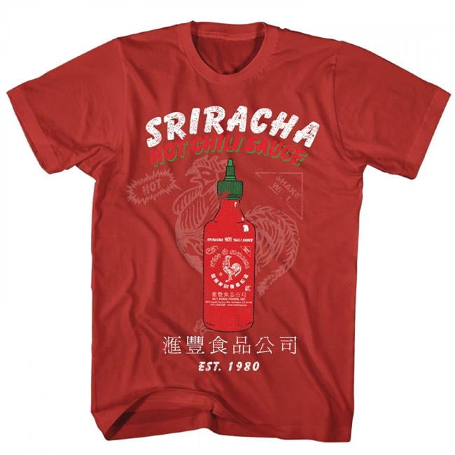 Sriracha Bottle and Vintage Logo T-Shirt-2XLarge - Walmart.com