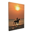 Cowboy Horse Canvas Framed Wall Art Western Rustic Country Vintage ...