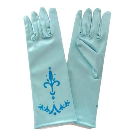 Little Girls Princess Gloves Satin Cloth Gloves Princess Dress up ...