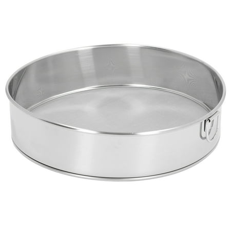 Luniquz Round Sifter 80 Mesh Large Size Silver Titanium Plated Filter ...