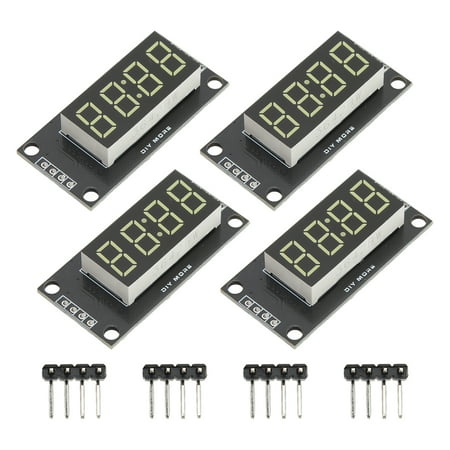Digital Tube Display Module, Easy Installation 7 Segment LED Display Board 4 Sets For Equipment ...