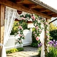 Artificial Roses Vine with Green Leaves, Simulation Roses Rattan, for ...