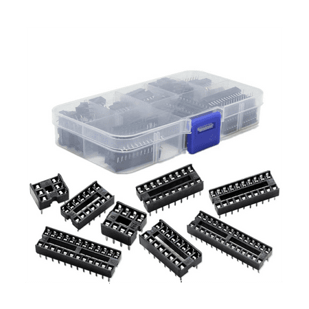66PCS IC Chip Holder IC Socket Chip Base Sample Box Flat Foot - Walmart.ca