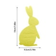 4 Pcs Easter Decor Sweet Color Felt Bunny Utensil Holder Knife Fork ...