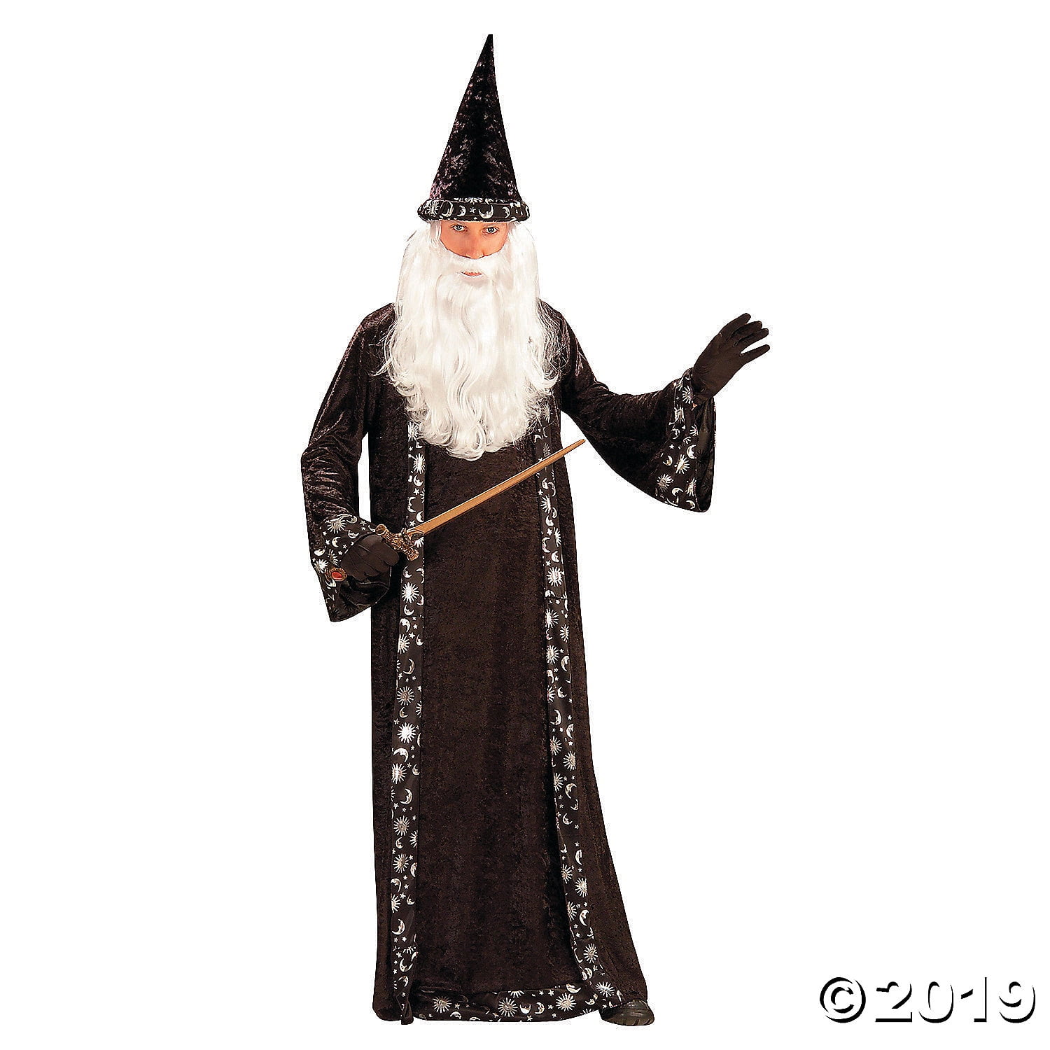 Men's Wizard Hat and Robe Costume - Walmart.com