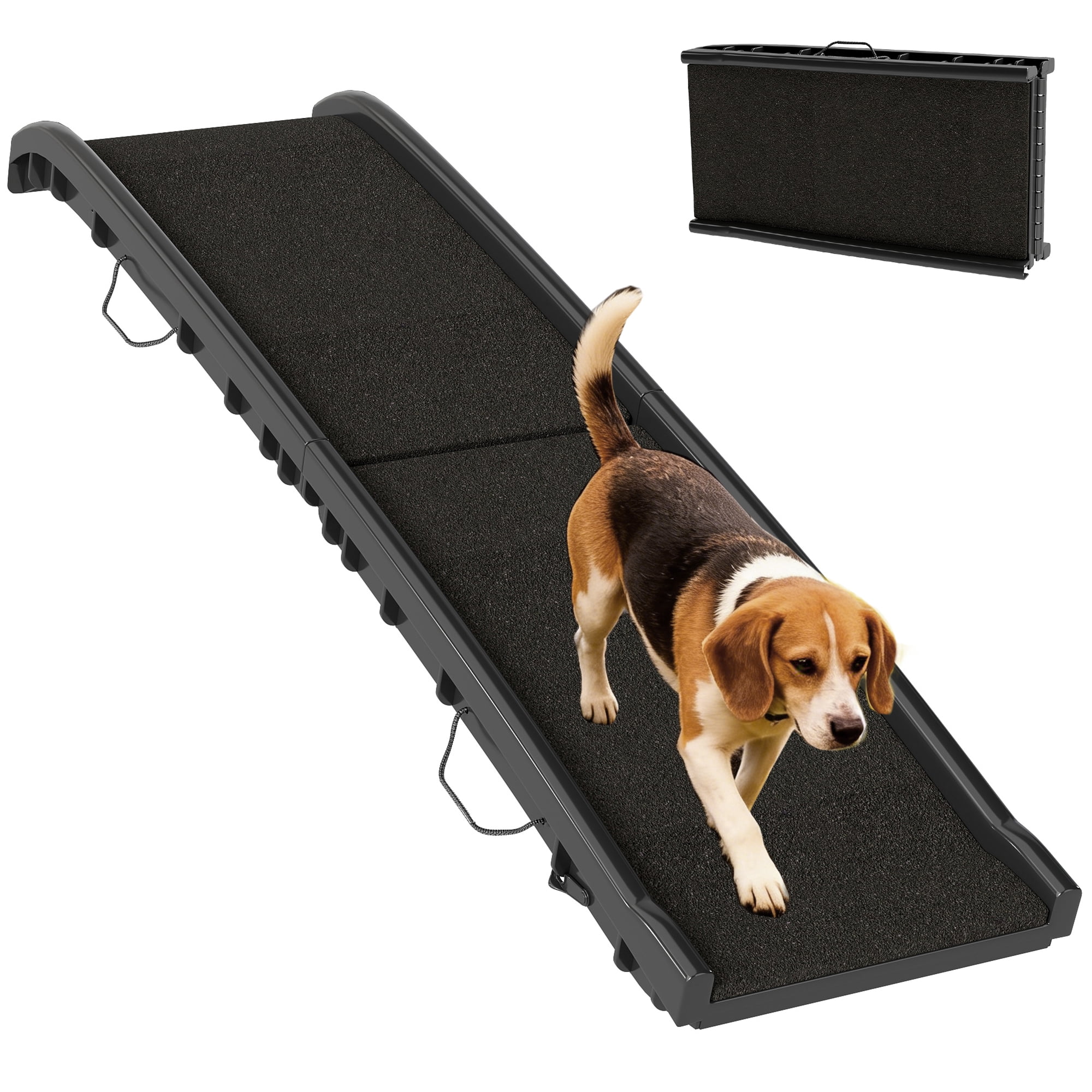 Click here for Pawhut 61 Inches Folding Pet Ramp With Frosted Sur... prices