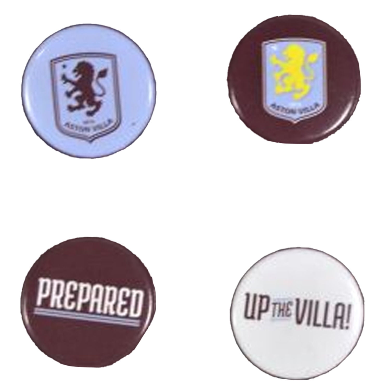Click here for Aston Villa Fc Crest Badge (Pack Of 4) prices