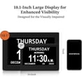 10.1'' Digital Clock, 1280*800p Display, Dementia Clock For Seniors ...