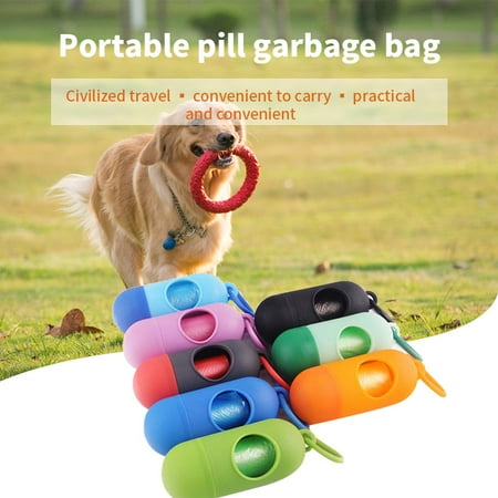 ALLOMN Pill Bone Shape Pet Waste Dog Poop Bag Garbage Poop, Practical ...