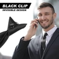 4 Pieces Men's Clip on Ties Solid Color Clip on Ties Pre Tied Neckties ...