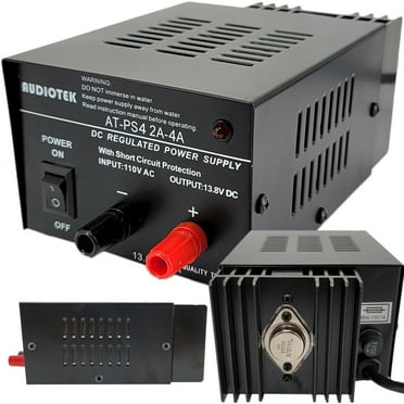 Pyramid 10A 13.8-Volt Power Supply with Cigarette Lighter Adapter ...