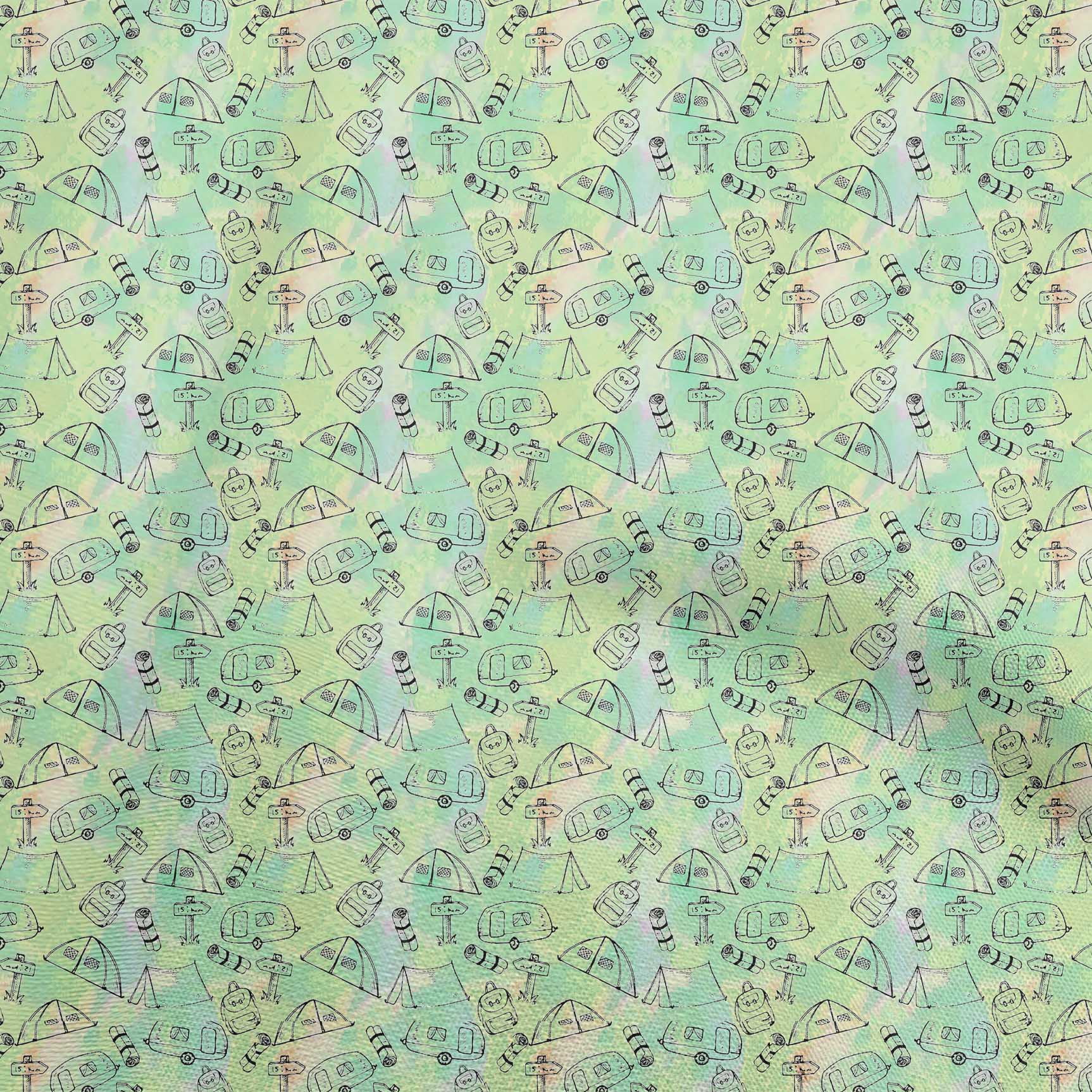 oneOone Silk Tabby Light Green Fabric Travel Dress Material Fabric ...