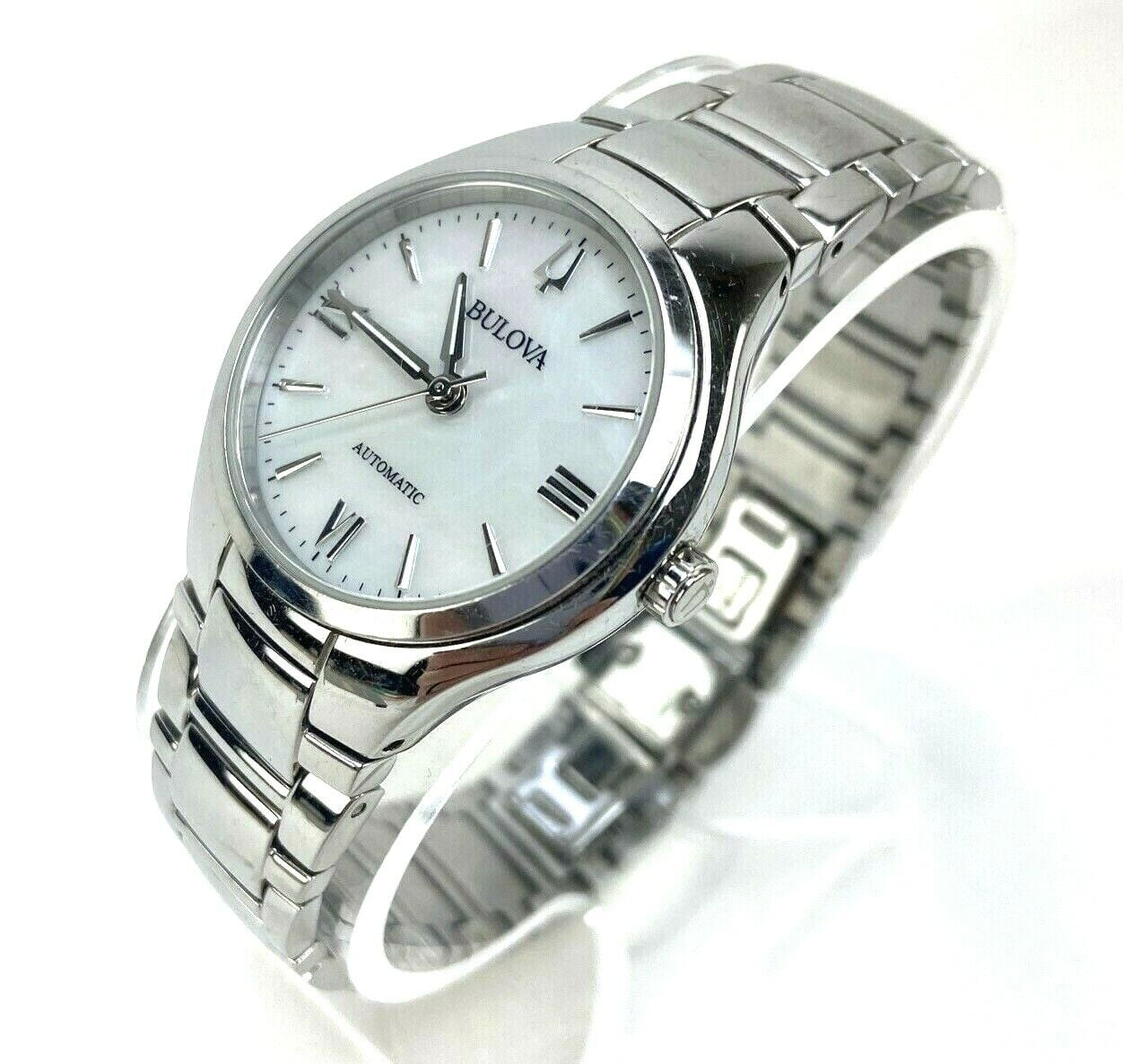 Bulova Classic Stainless Steel Ladies Automatic Watch - Walmart.com