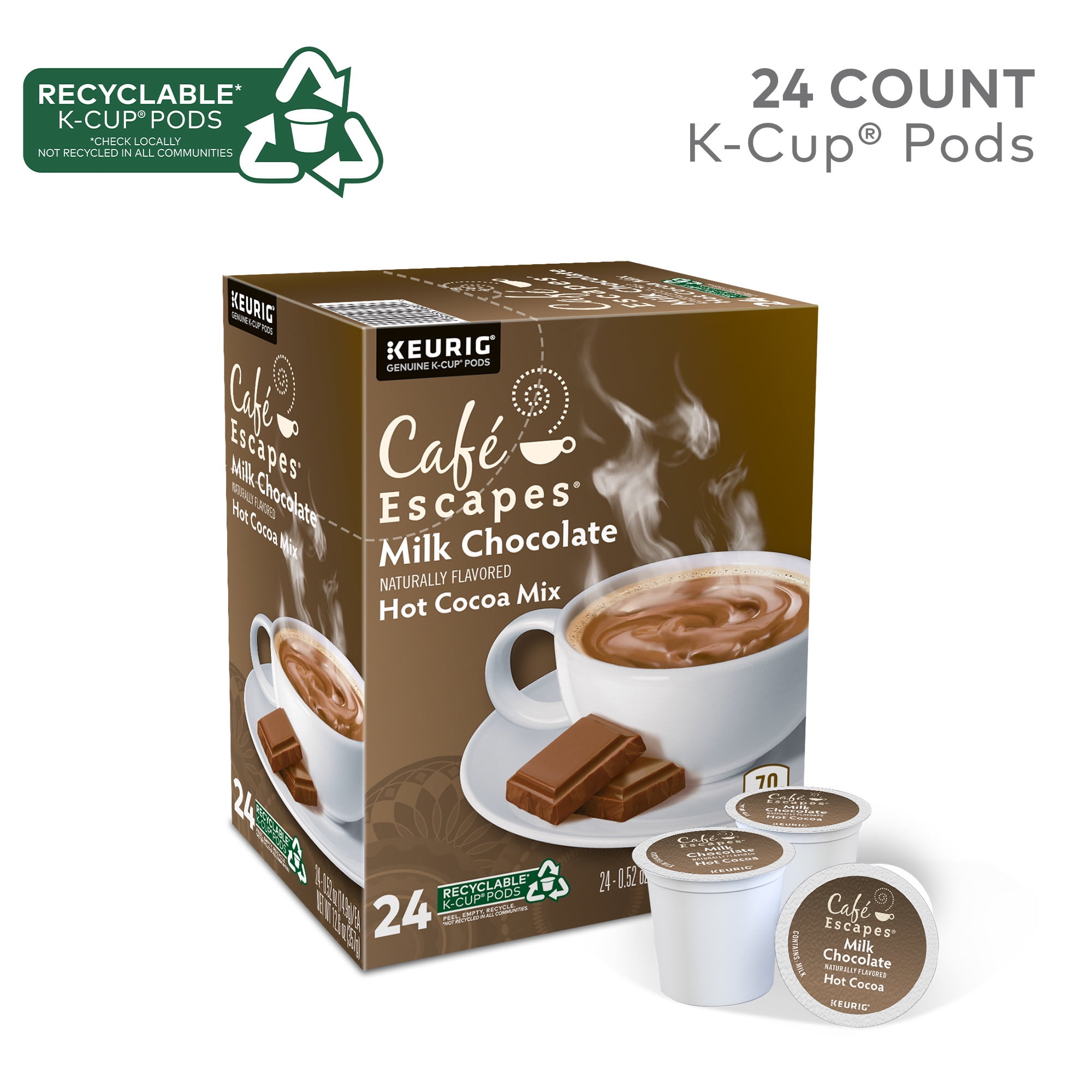 Cafe Escapes Milk Chocolate Ingredients