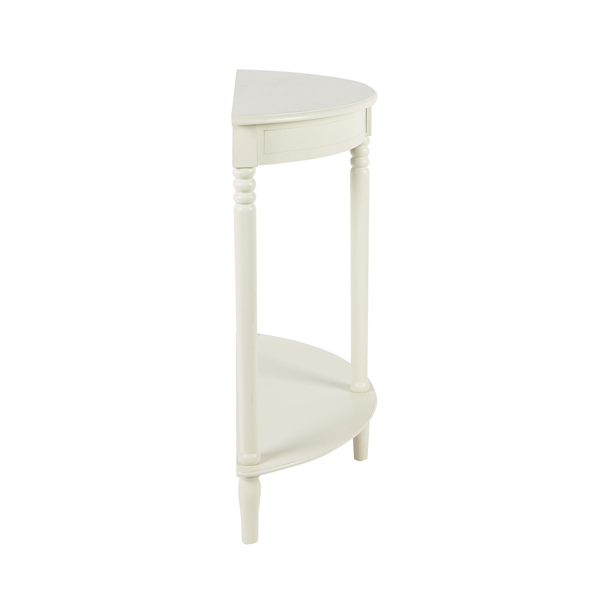 Buy Simplify Half Round Wood Accent Table, Painted Antique White Finish ...