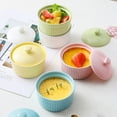 Ramekins with Lids, Ramekins Oven Safe with Lids, Small Ceramic Bowl ...