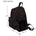 ALAZA Dinosaurs Neon Pattern School Backpack Student Bookbag Mini Bag ...