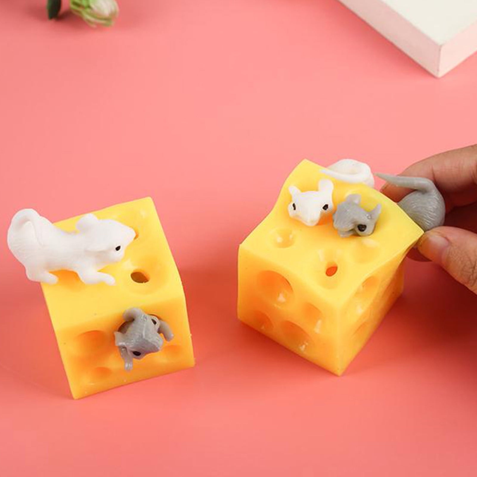 Buy Mouse And Cheese Toy Sloth Hide And Seek Stress Relief Squishable ...