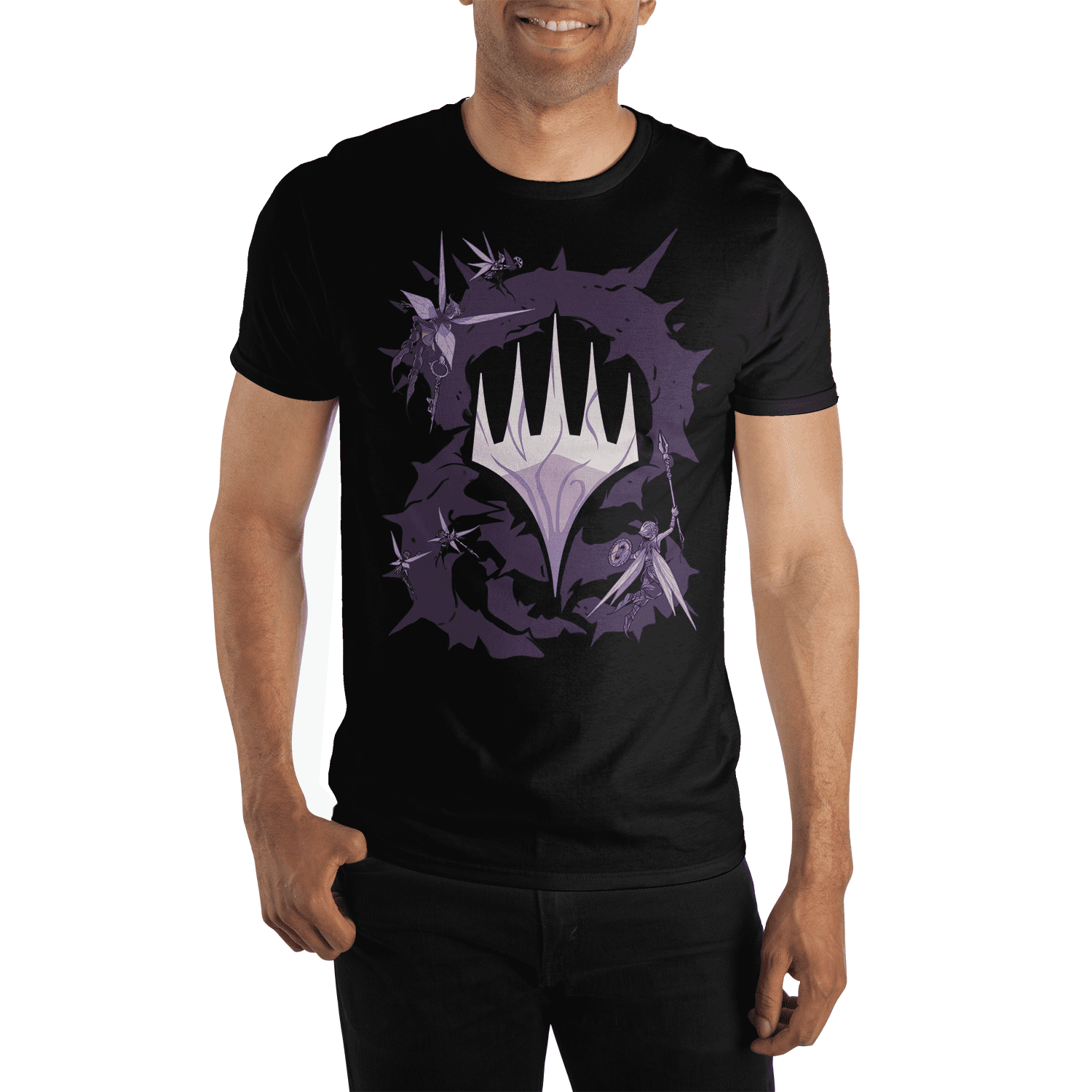 Click here for Bioworld Magic The Gathering Fairy Black T-Shirt prices